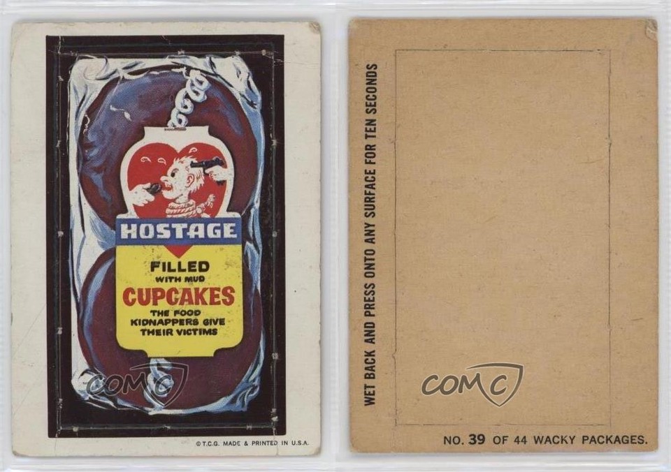 1967 Topps Wacky Packages Die-Cuts Hostage Cupcakes #39 12w4 | eBay