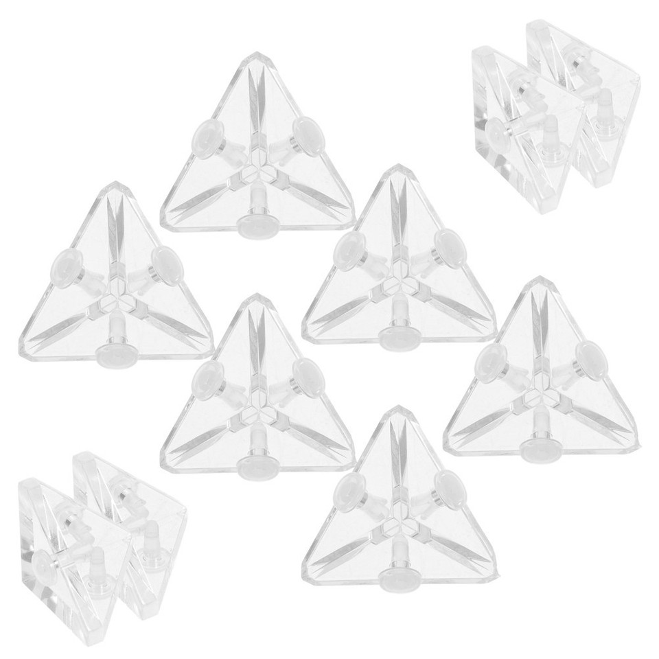 10 Pcs Small Acrylic Corner Braces Transparent Brackets for Case | eBay ...
