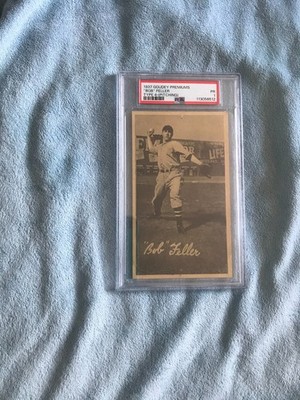 1937 Goudey R314 Bob Feller Cleveland Indians HOF RC Rookie Card PSA 1 ...