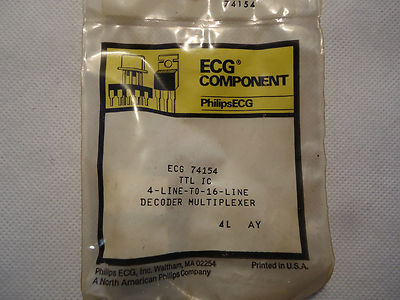 NEW FACTORY SEALED PHILIPS ECG ECG 74154 4-LINE-TO-16-LINE DECODER ...