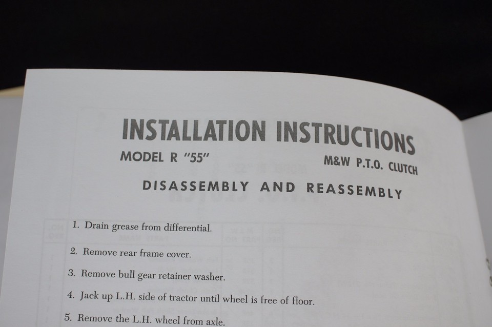 M&W Hand Clutch Live PTO IH Farmall M MD MV MVD Installation ...