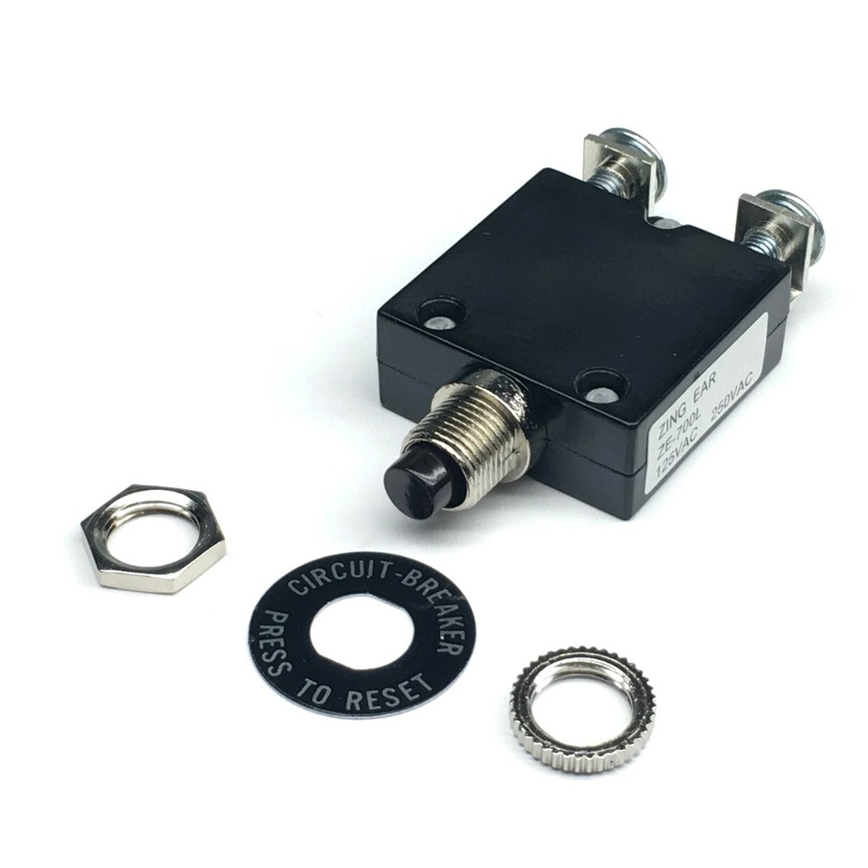 NEW 80 Amp Push Button Thermal Circuit Breaker 12-50V DC 125-250V Volt ...