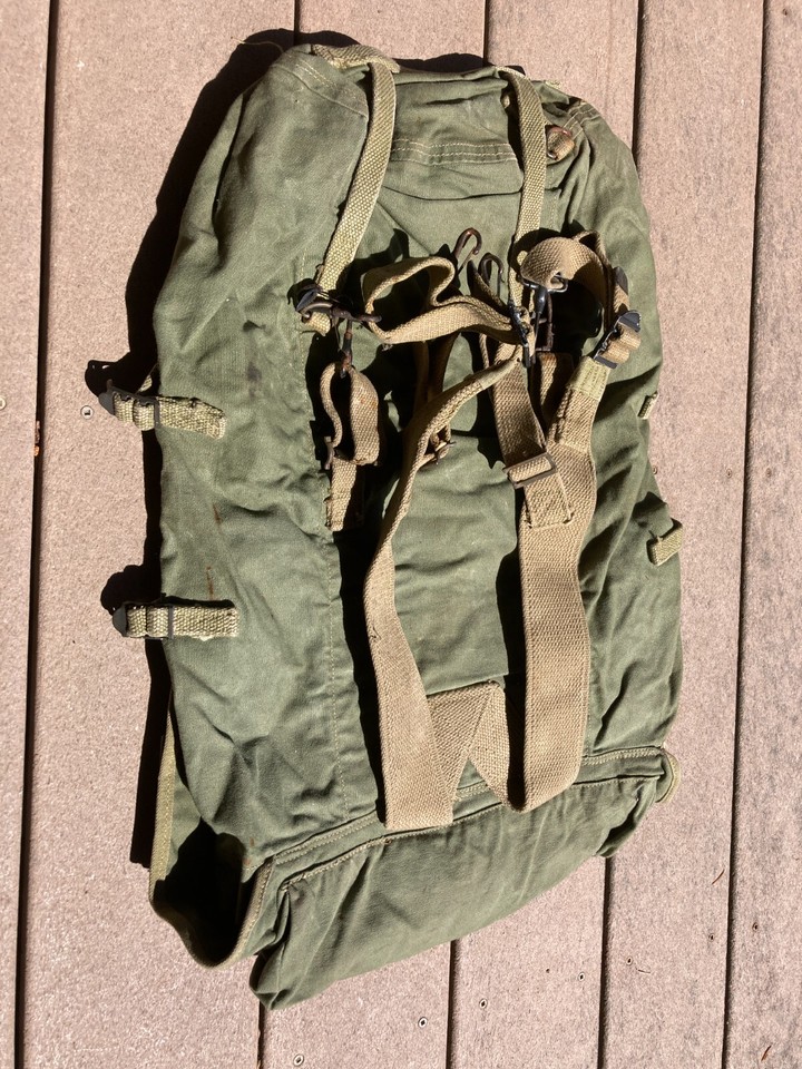 WW2 US Army USMC Marine Corps Jungle Pack Backpack Ruck Sack Field Gear ...