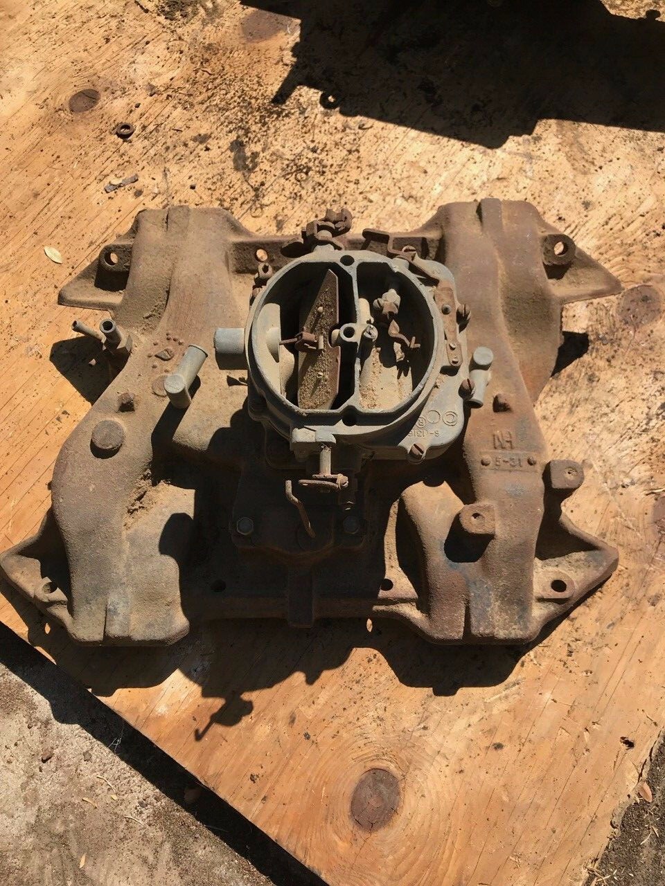 Mopar 383 2 barrel intake manifold 1958-1960 Chrysler Plymouth Dodge ...