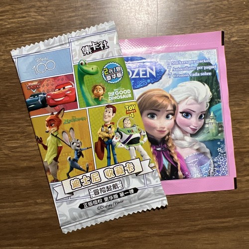 Disney Pixar Booster Pack With Bonus Frozen Sticker Pack! | eBay