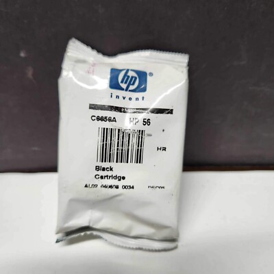 HP 56 Black Ink Cartridge C6656A New Genuine Printer Ink No Box SEALED ...