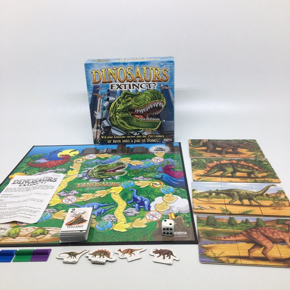 Briarpatch Dinosaurs Extinct Dinosaur Survival Board Game 2006 ...