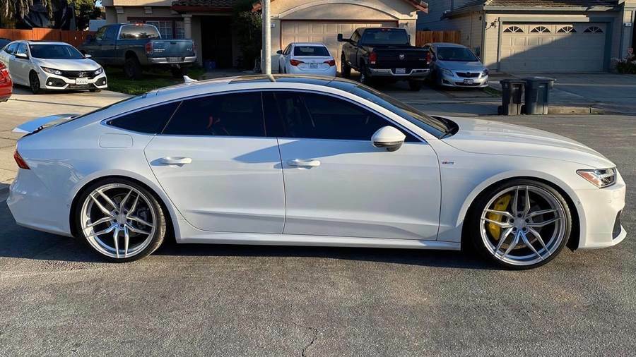 20" FERRADA FR5 MACHINE SILVER CONCAVE WHEELS FOR AUDI A7 S7 A5 S5 ...