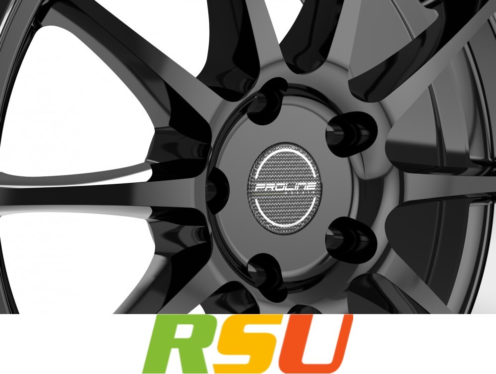 Proline UX100 black glossy 8x19" ET40 LK5 112 ML 66.5 Alufelgen 19 Zoll ...