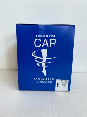 1 Box/10 Carolon CAP 522 Knee Length Medium Long Anti- Embolism ...