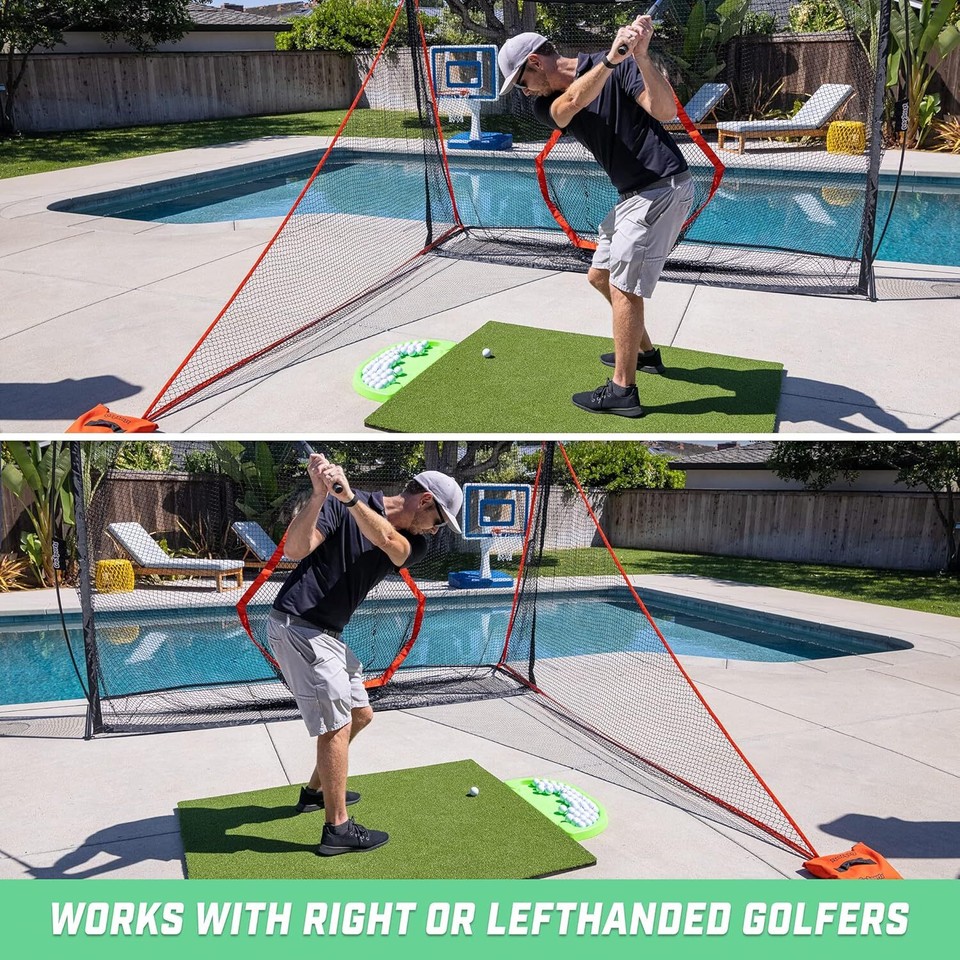 GoSports Shank Net Attachment for Golf Hitting Nets - Black or Red | eBay