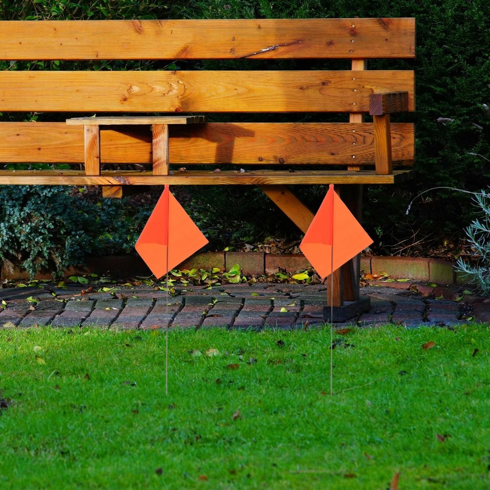 50Pcs Lawn Irrigation Flags Bright Marking Flags with Durable Material ...