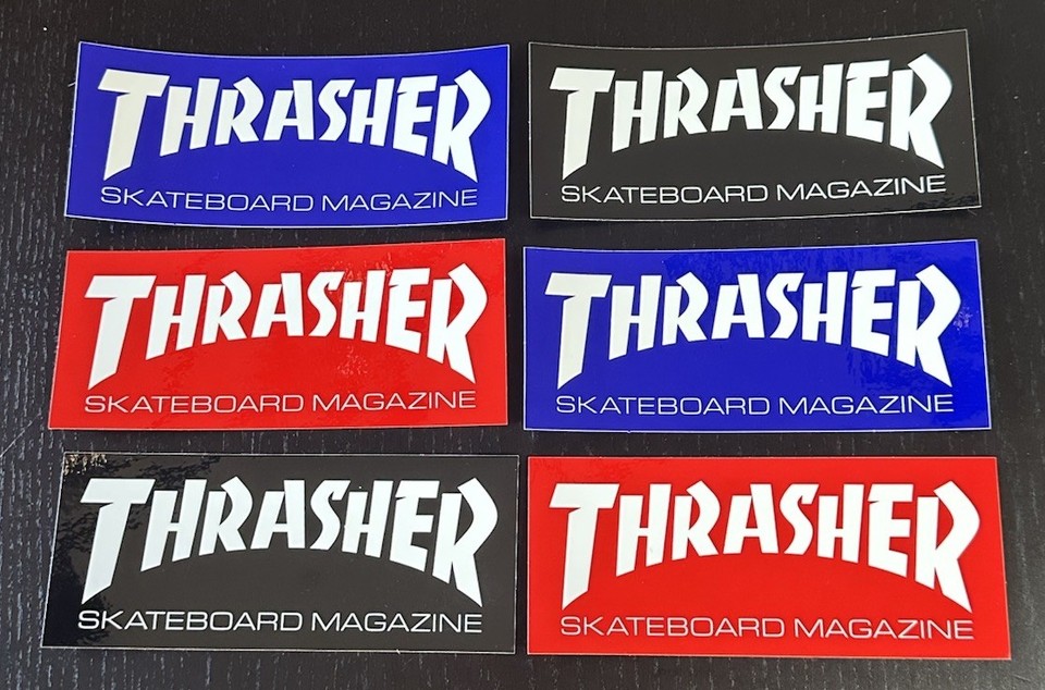 Thrasher Skateboard Magazine - Stickers - Lot of 6 Stickers | eBay