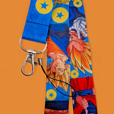 DRAGON BALL Z LANYARD anime Goku Vegeta Gohan Trunks neck strap ID DBZ ...