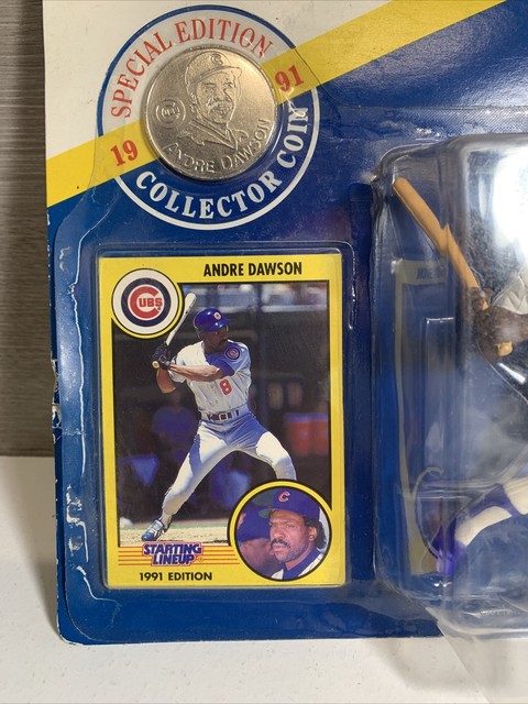 RARE 1991 Andre Dawson Starting Lineup Baseball Figure Card & Coin ...