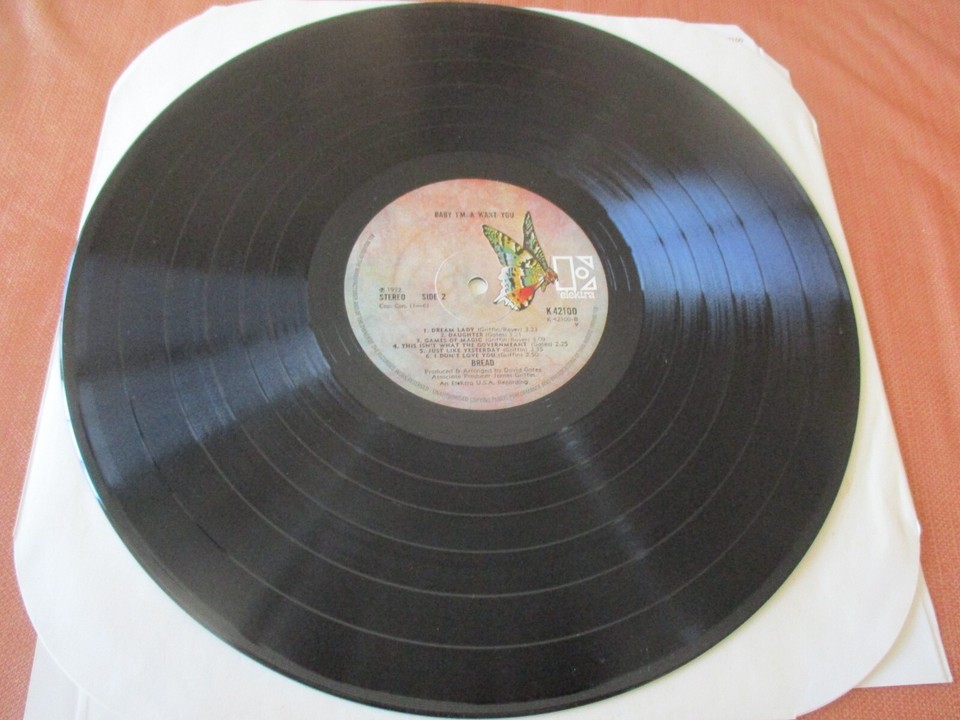 BREAD-Baby I'm A Want You-Elektra LP/Strong VG to VG+/fully play tested ...