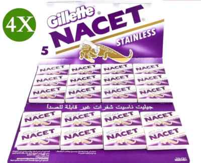 400 X Double Edge Razor Blades Gilette NACET Stainless Russia Men's ...