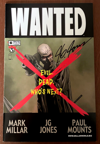 WANTED #6 SIGNED JG Jones **ULTRA RARE!** Variant, MINT, Mark Millar ...