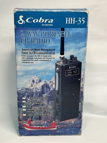 Cobra HH-35 Handheld 2-Way Portable Radio - Black 28377901270| eBay