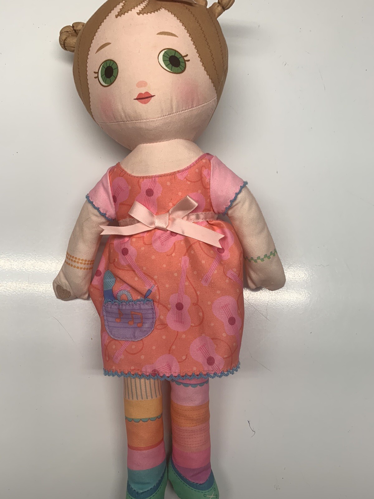 Mooshka Plush Doll Green Eyes W/ Pink Dress Singing Works 11/25/2020 ...