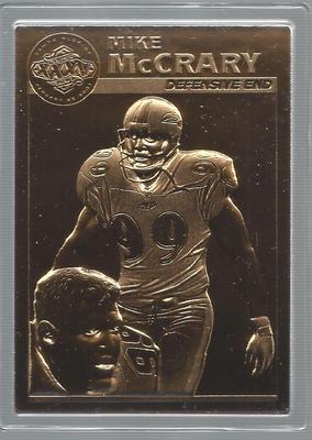 Mike McCrary Danbury Mint Ravens Super Bowl XXXV 22kt Gold Limited ...