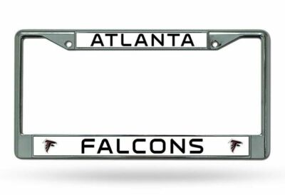 ATLANTA FALCONS NFL Officially Licensed Chrome Auto License Plate Frame ...