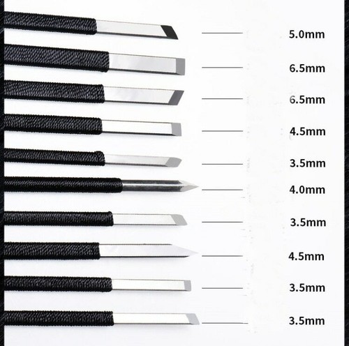 10 Pcs Stone Wood Carving Chisel Tool Set, Stone Wood Carving Knives ...