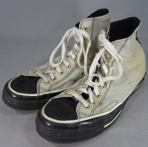 Converse Sun Moon Chuck Taylor Shoes Mens 7.5 Womens 9.5 Cream Gold ...
