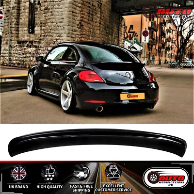 VW Beetle A5 Rear Boot Mid-Level Spoiler Wing Lip Body Kit Gloss Black ...