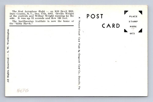 USA C47 AIRMAIL STAMP DAYTON OHIO FIRST DAY WRIGHT KITTY HAWK FLIGHT NC ...