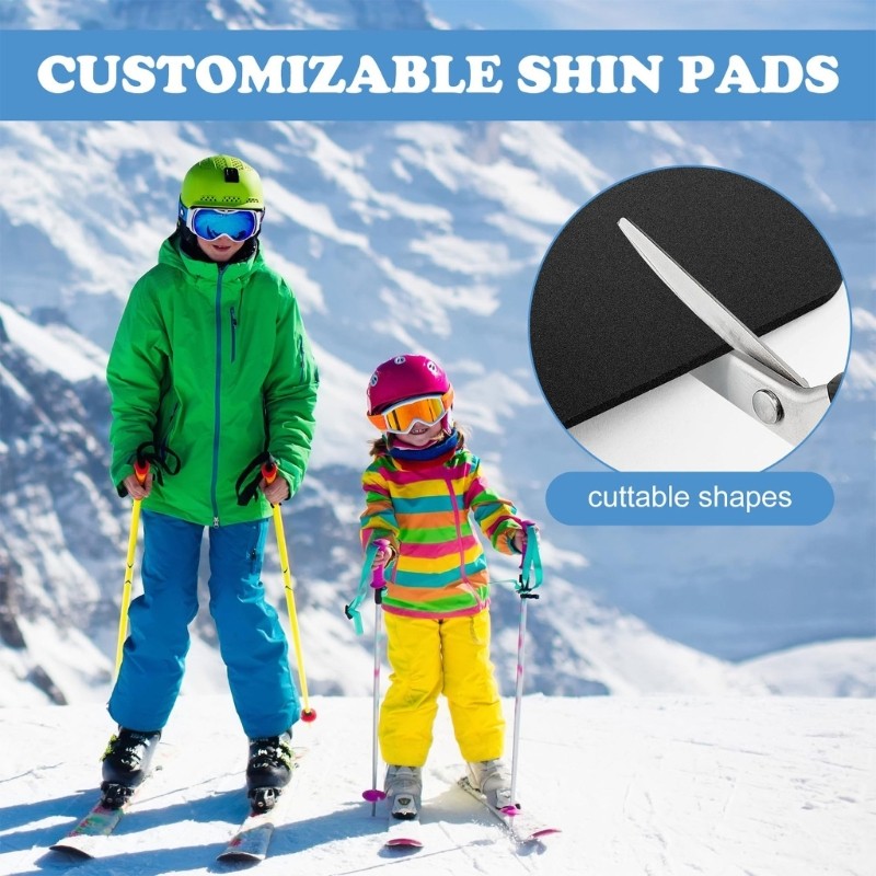 Ski Shin Guards Cuttable Leg Protector Snowboard Shin Protective Pad ...