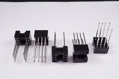 Lot of 5 ICN-083-WB-T Robinson Nugent DIP Socket 8 Pos Wire Wrap 0.1" Pitch Tin | eBay