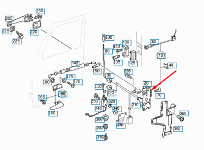 NEW MERCEDES-BENZ G-CLASS W463 FRONT LEFT DOOR LOCK LHD A4637200335 OEM ...