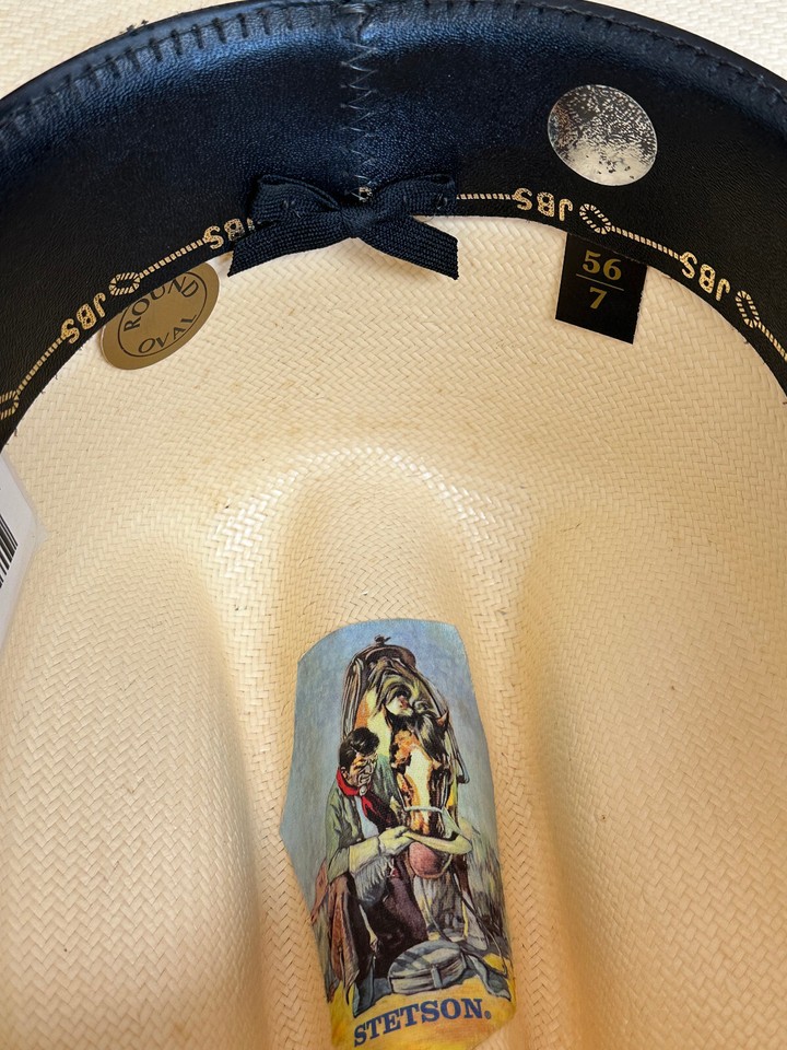 STETSON 10X SHANTUNG PANAMA COWBOY HAT SIZE 7W 56 COLOR NATURAL STETSON ...