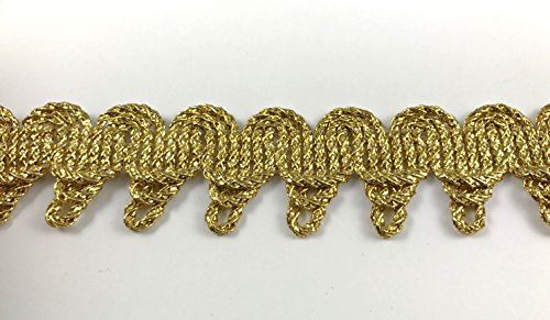 TRIMPLACE 1-1/2 inch Gold Metallic Gimp Decorative Trim 9 Yards | eBay