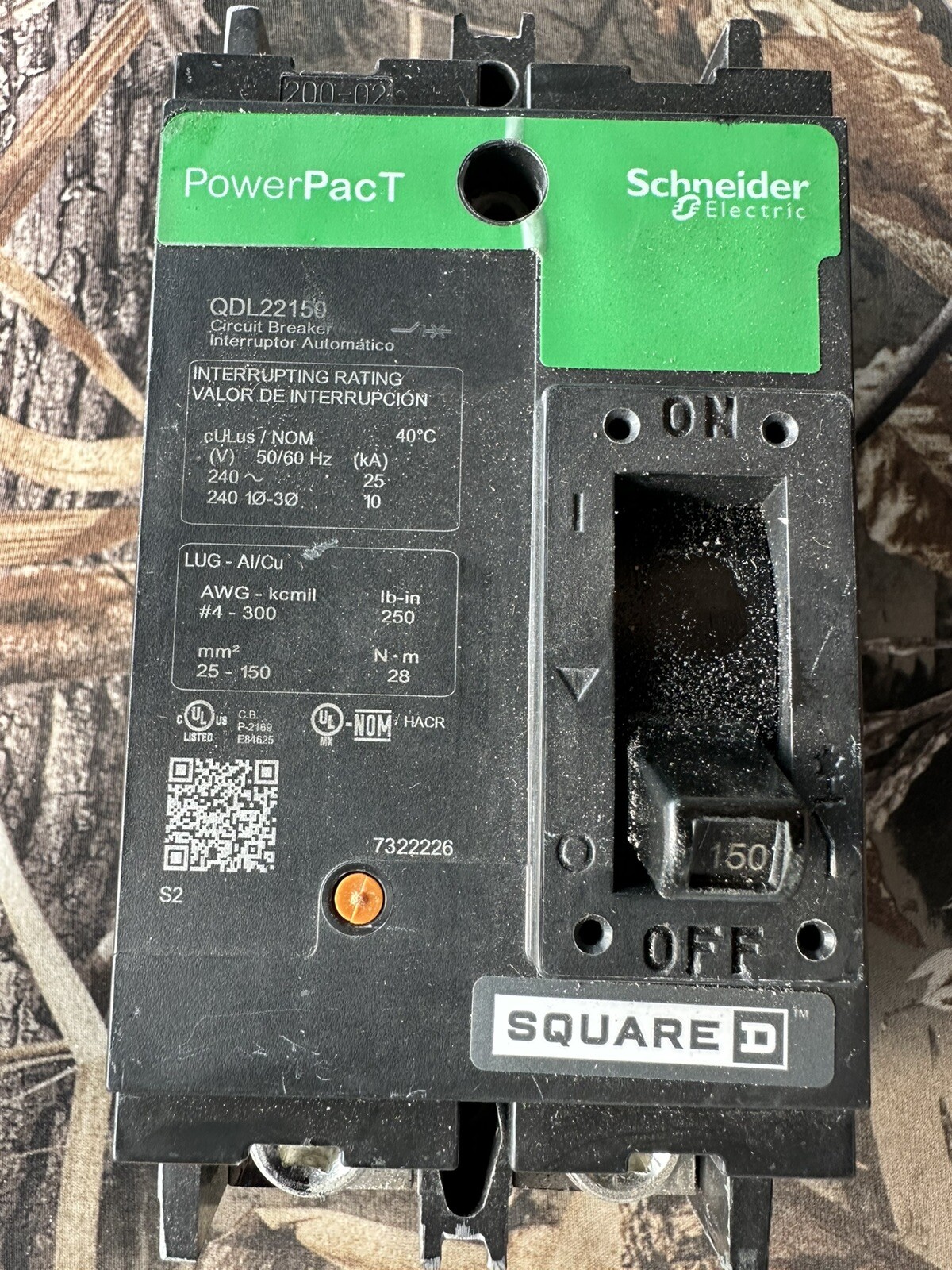 Square D 240V Circuit Breaker - 200A (QBL22200) 785901412632| eBay
