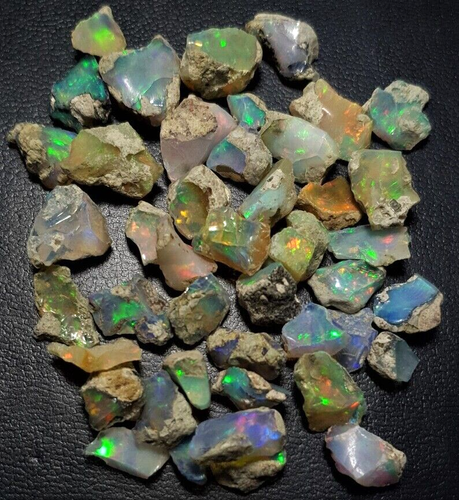 100 Carats Sec Opale Naturel Lot Éthiopien Welo Opale De Feu Brut | eBay