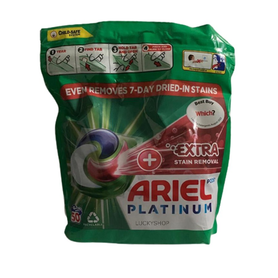 Ariel Platinum Washing Pods 2320G +Extra Stain Removal On top, 100 or ...