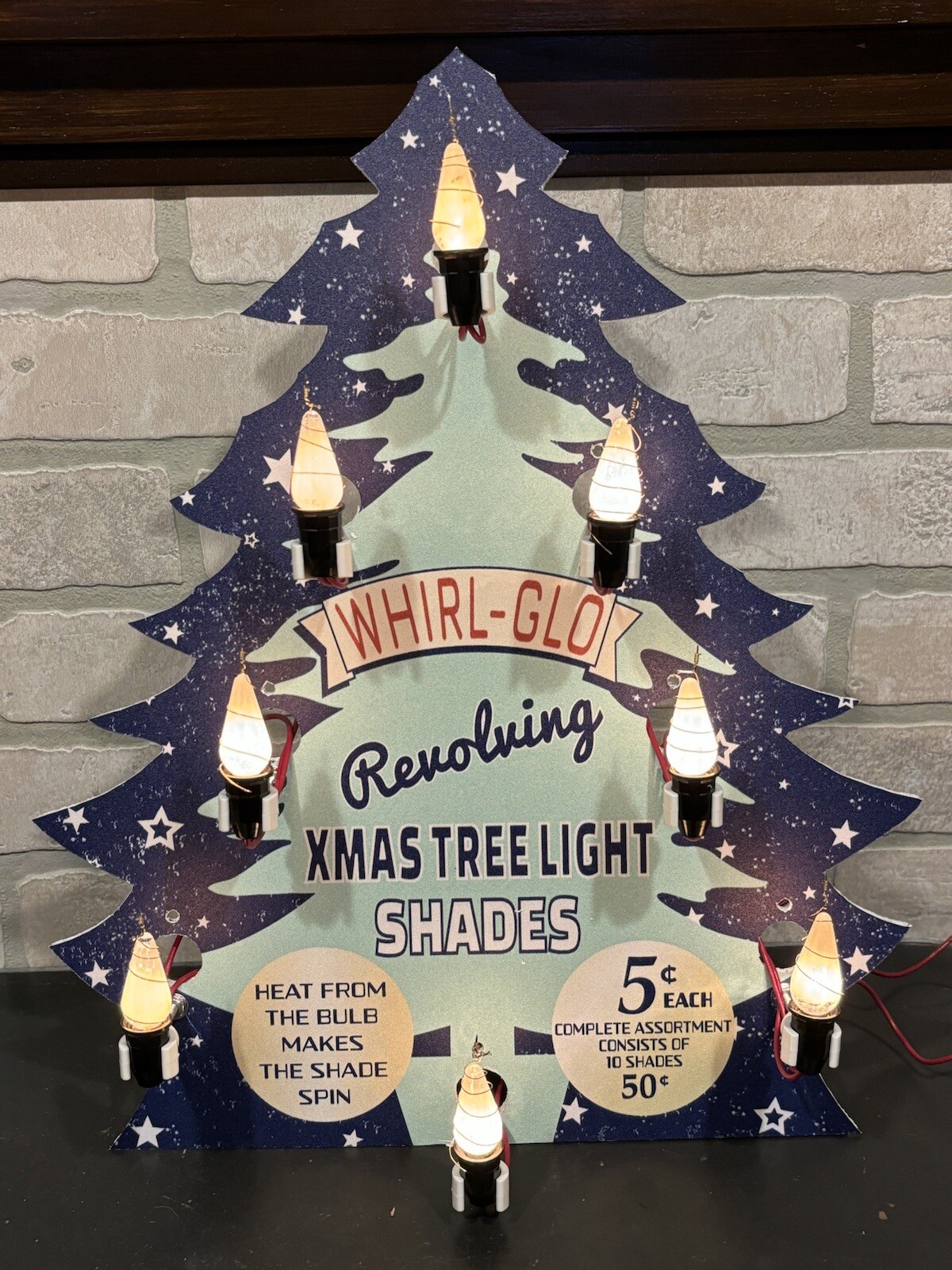 Whirl Glo Spinning Shade Christmas Light Display - Dark Blue | eBay