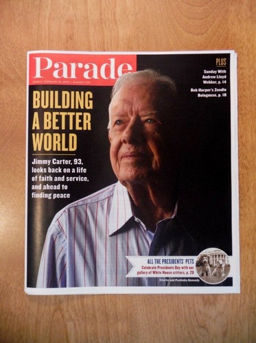 Jimmy Carter: PARADE magazine (February 18, 2018) Andrew Lloyd Webber ...