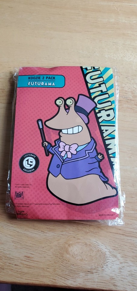 Futurama Slurm Koozie 2 pack Loot Crate Exclusive Soda Can Coozie ...