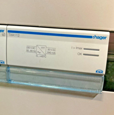 Hager TXA 112 PSU Power Supply 30V DC 640 mA KNX Tebis - Module | eBay UK