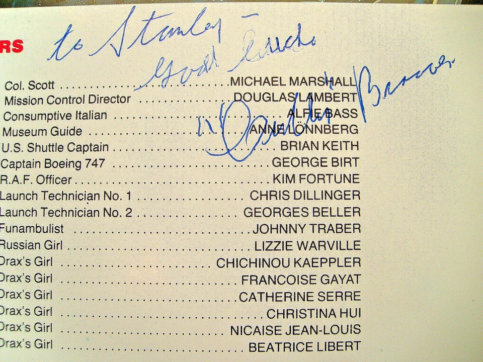 JAMES BOND:007 BROCCOLI :PRODUCER &RICHARD KIEL:JAWS (MOONRAKER) ORIG ...