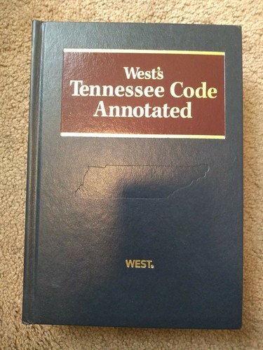 West's Tennessee Code Annotated Titles 31 to 35! Descent, Wills, More! Sku#46 | eBay