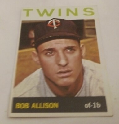 1964 Bob Allison Topps MLB Baseball Card #290 Minnesota Twins NM | eBay