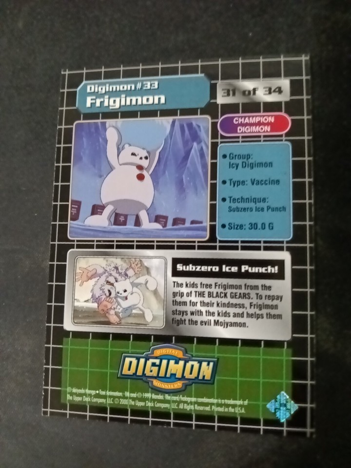 Frigimon Digimon TCG Card Holo | eBay
