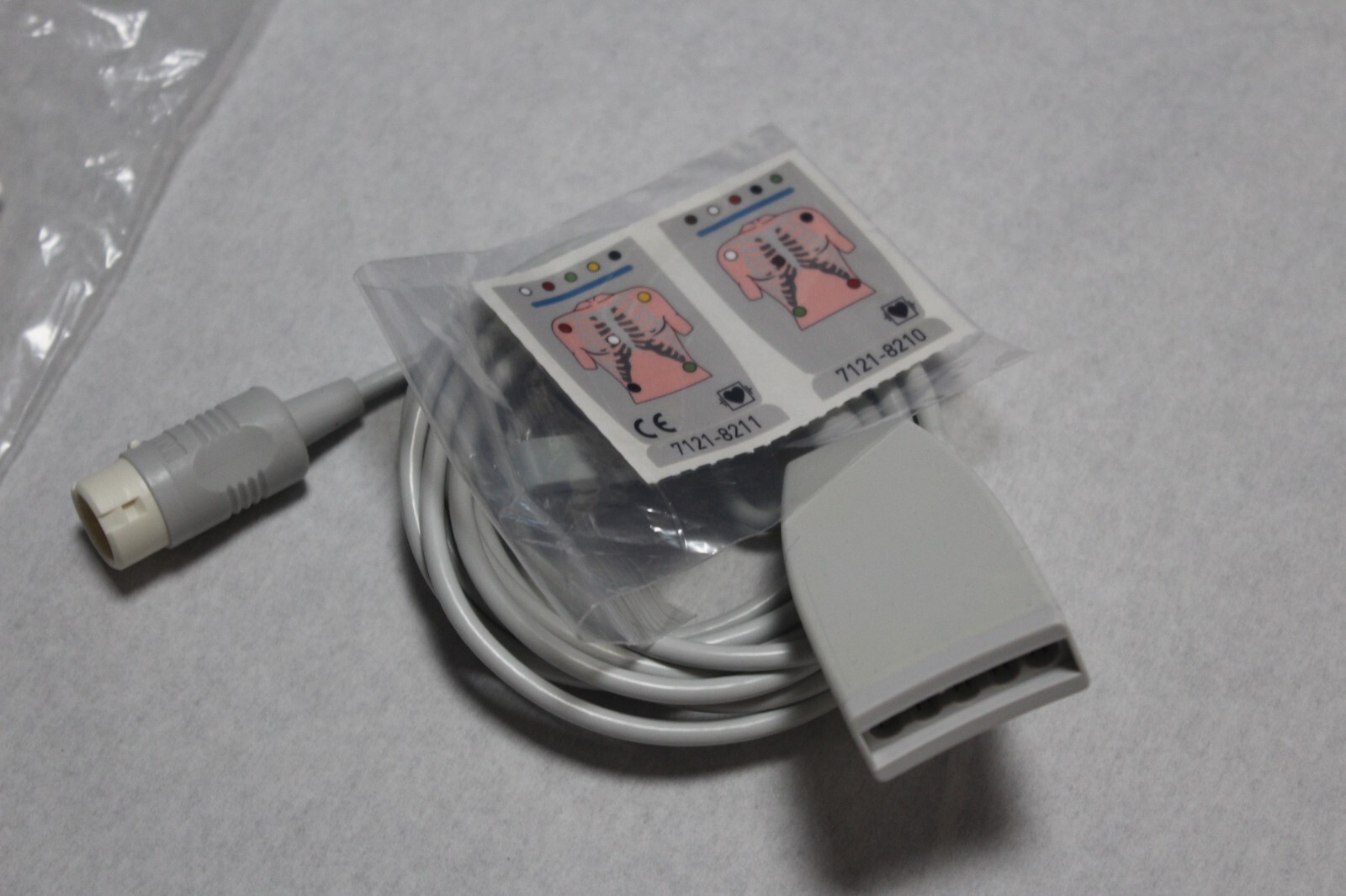 Philips M1668A 5 Lead ECG / EKG Cable with M1968A Grabber lead Wires ...