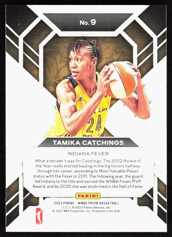 2023 Panini Prizm WNBA #9 Tamika Catchings Hall Monitors | eBay