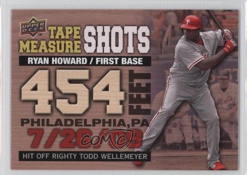 2010 Upper Deck Tape Measure Shots Ryan Howard #TMS-23 | eBay