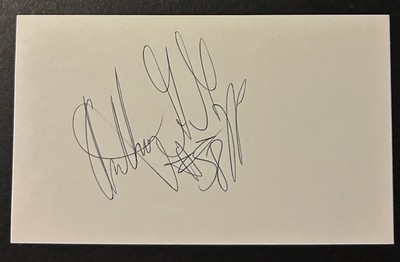 Anthony Griggs Hand Signed Autograph Auto Index Card Philadelphia ...